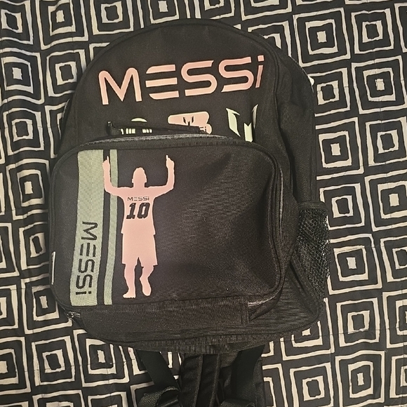 Messi | Bags | Messi Black And Pink Mens Backpack | Poshmark